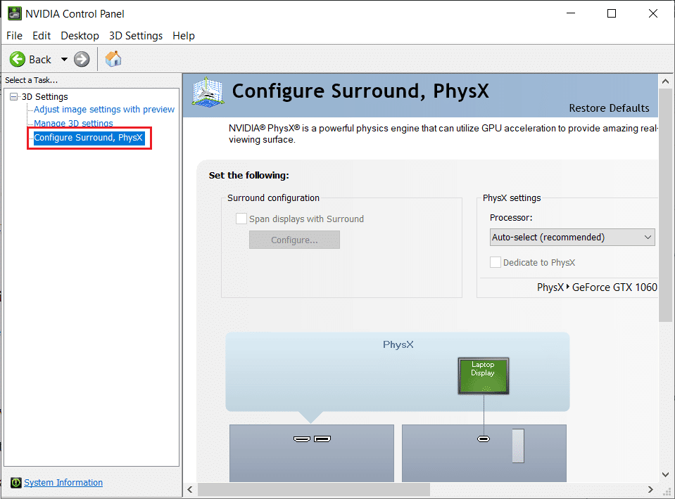 Cómo configurar la configuración de Surround PhysX - Recurso Wordpress