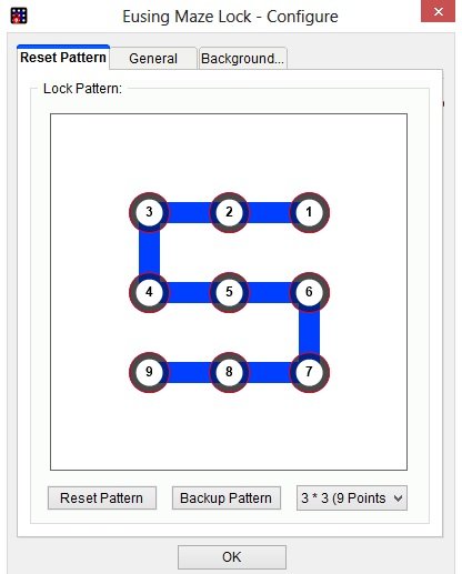 Eusing Maze Lock te permite bloquear tu PC con Windows con un patrón - Recurso Wordpress