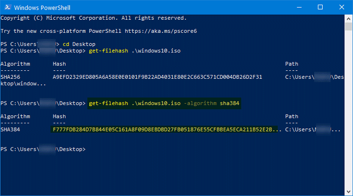 ¿Cómo verificar el hash del archivo ISO de Windows con PowerShell en Windows 11/10? - Recurso ...