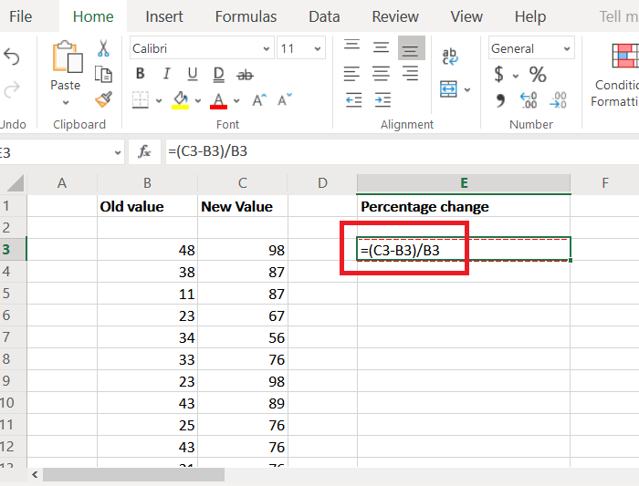 ¿Cómo calcular el porcentaje de aumento o disminución en Excel ...