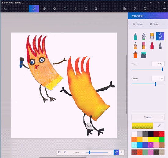 Convierta formas 2D a 3D con Paint 3D en Windows 10 - Recurso Wordpress