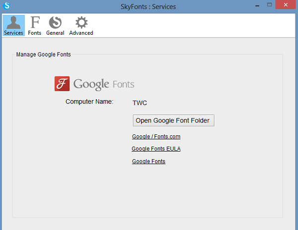 SkyFonts le permite descargar e instalar fuentes de Google en su ...
