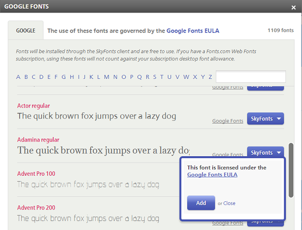 SkyFonts le permite descargar e instalar fuentes de Google en su ...