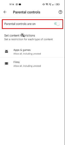 Cómo desactivar los controles parentales sin contraseña - Recurso Wordpress
