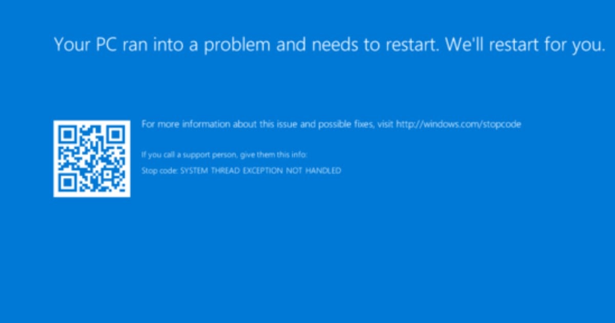 Solucione el error "EXCEPCIÓN DE HILO DEL SISTEMA NO MANEJADA ...