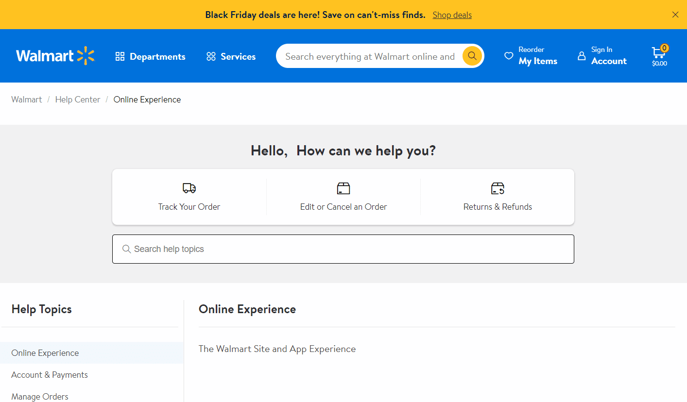 Cómo crear una cuenta en Walmart - Recurso Wordpress