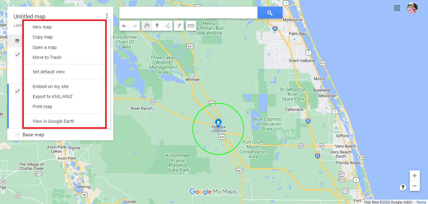 Cómo dibujar el radio en la aplicación Google Maps - Recurso Wordpress