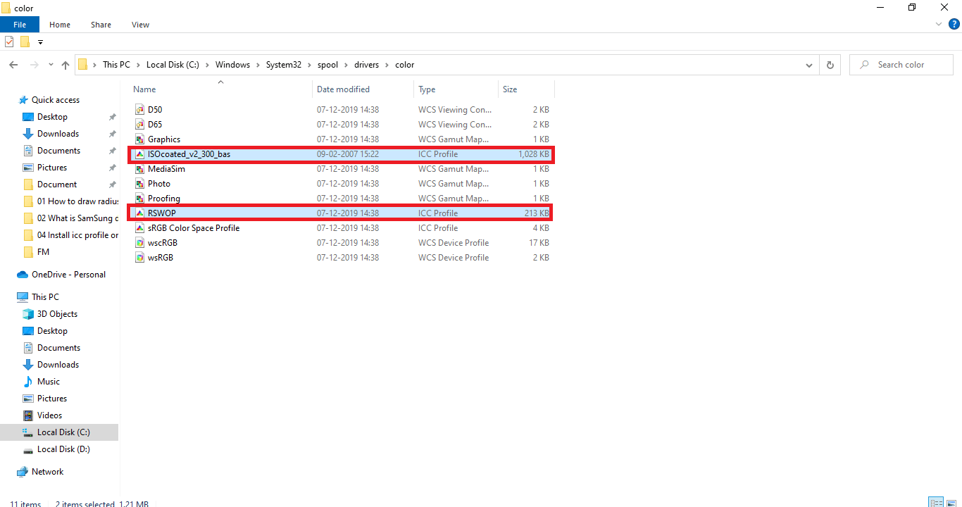 Cómo instalar el perfil ICC en Windows 10 - Recurso Wordpress
