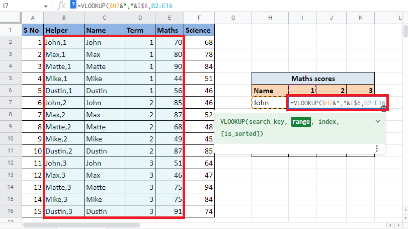 Cómo VLOOKUP Múltiples Criterios y Columnas en Hojas de cálculo de Google - Recurso Wordpress