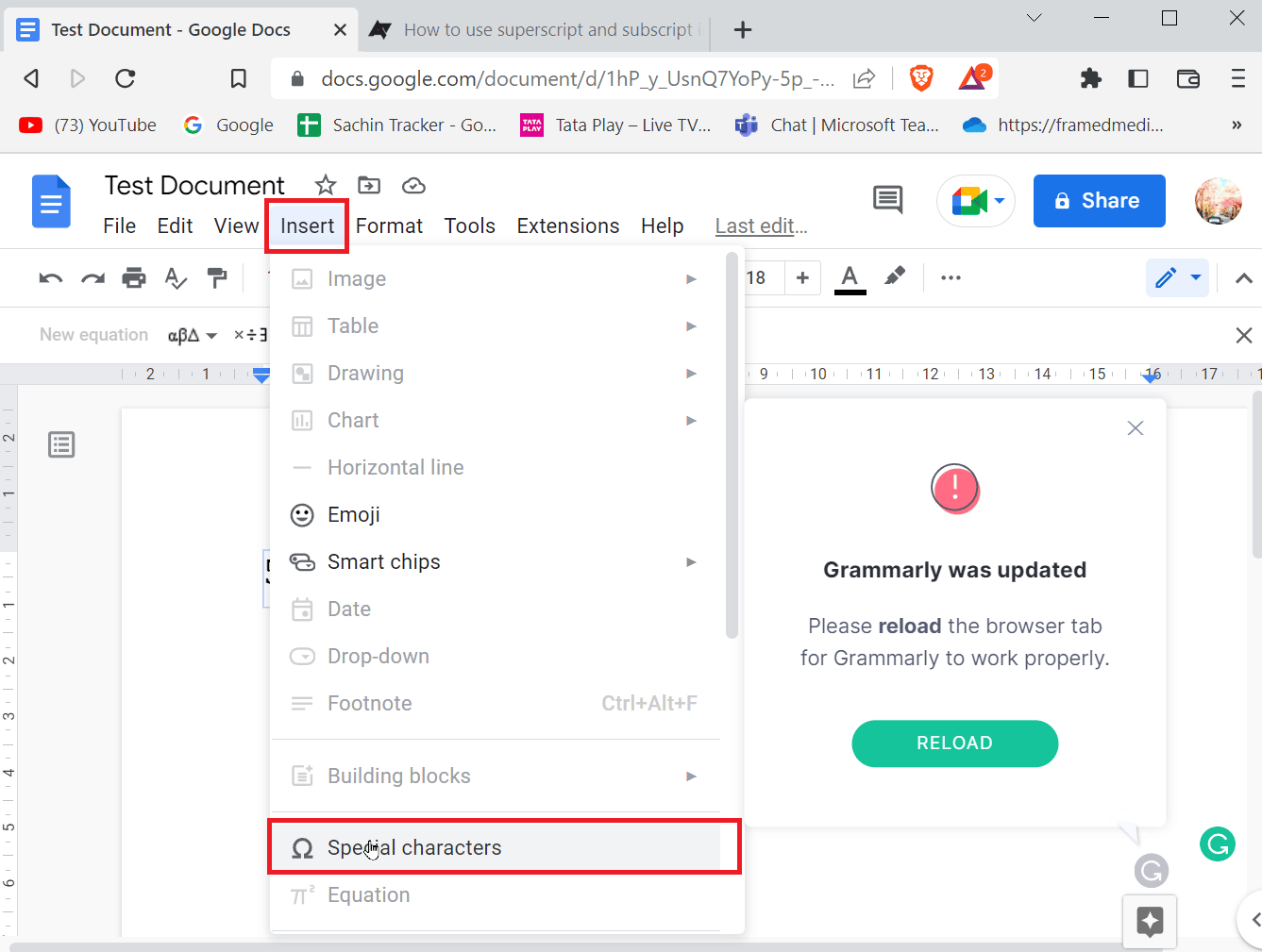 Cómo agregar flechas, superíndices y símbolos en Google Docs - Recurso ...