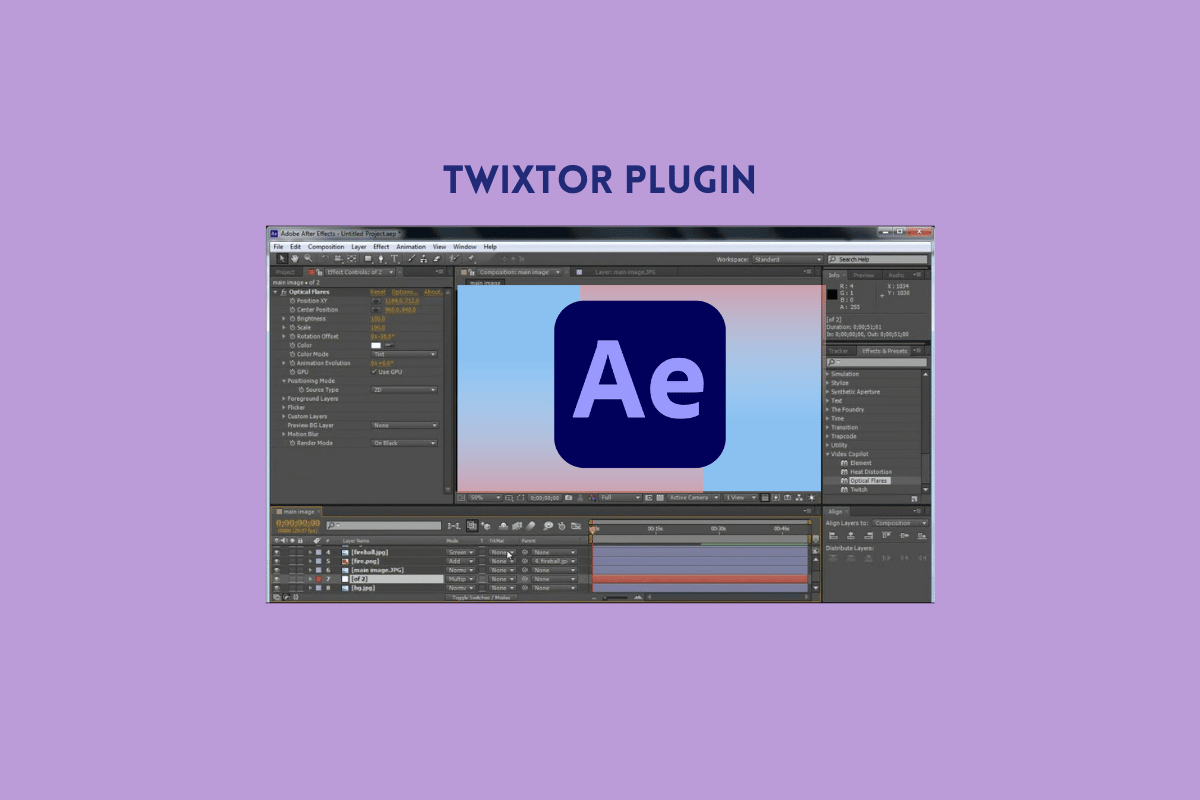 Cómo usar el complemento Twixtor en After Effects - Recurso Wordpress