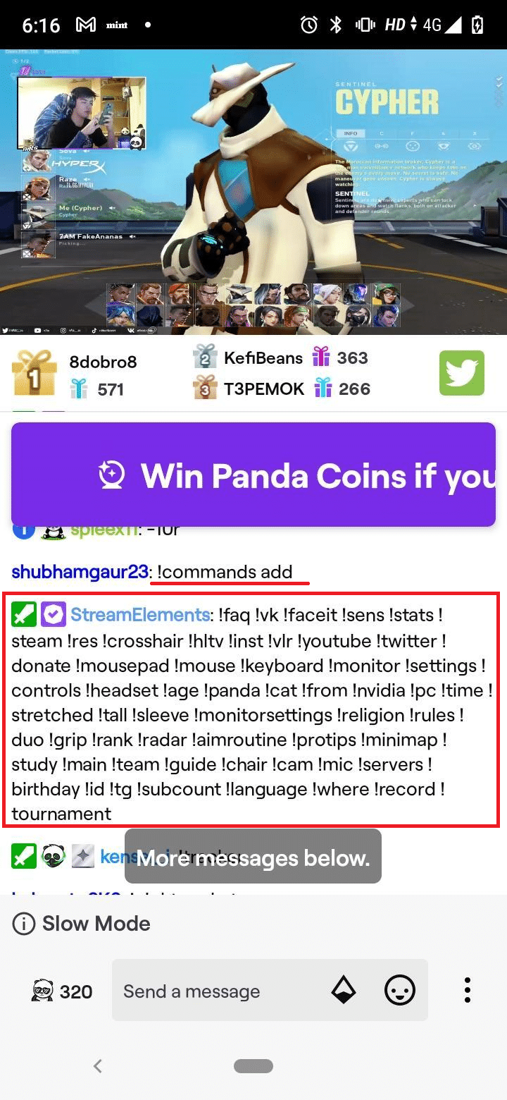 Comandos de Twitch Chat para Bots - Recurso Wordpress