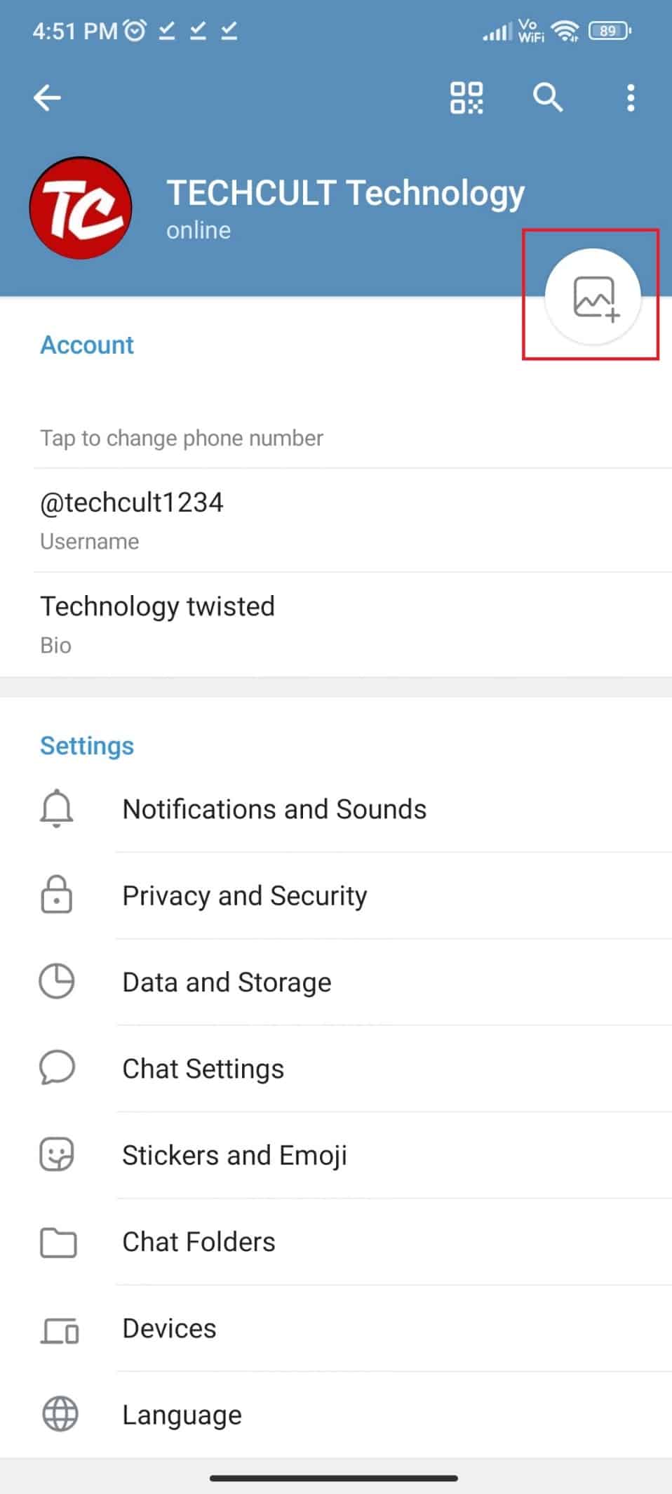 Cómo crear un canal de Telegram - Recurso Wordpress
