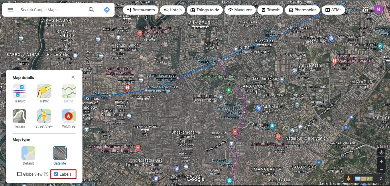 Cómo quitar etiquetas de la vista de mapa de Google Maps - Recurso Wordpress