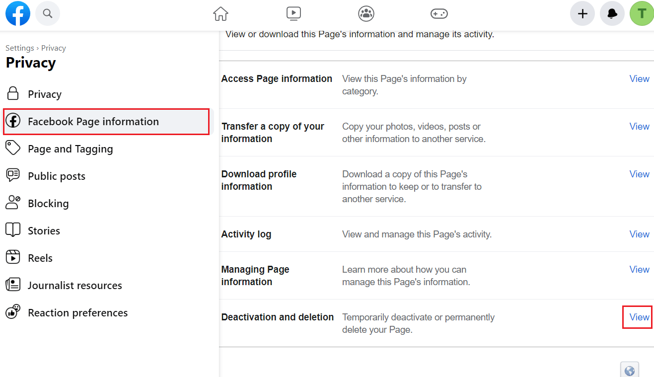 Cómo eliminar una cuenta comercial de Facebook - Recurso Wordpress