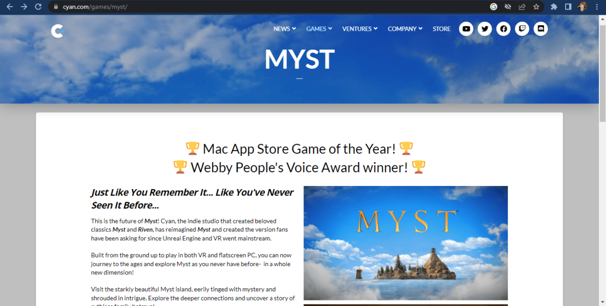 La versión remasterizada de Myst llegará a iOS - Recurso Wordpress