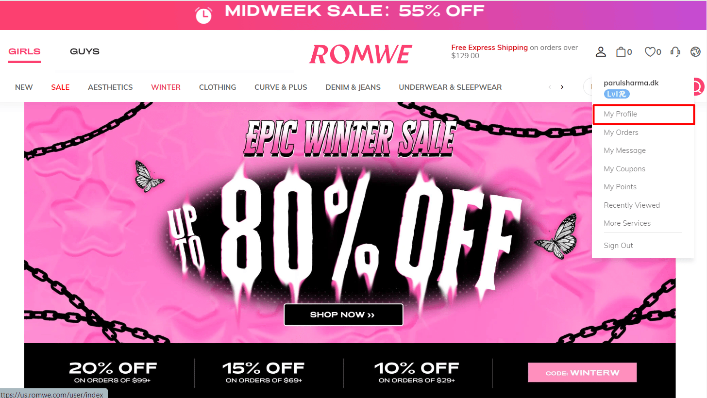 Cómo eliminar tu cuenta de Romwe - Recurso Wordpress