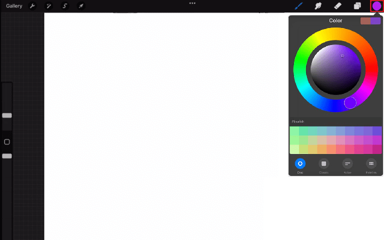 Cómo usar Cuentagotas en Procreate - Recurso Wordpress