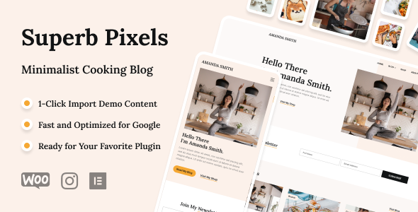 Descargar: Superb Pixels - Tema de cocina y comida - Recurso Wordpress