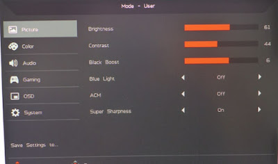 Ajuste la configuración del monitor: contraste, colores y brillo ...