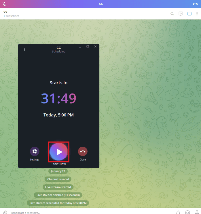 Cómo transmitir en vivo en Telegram - Recurso Wordpress