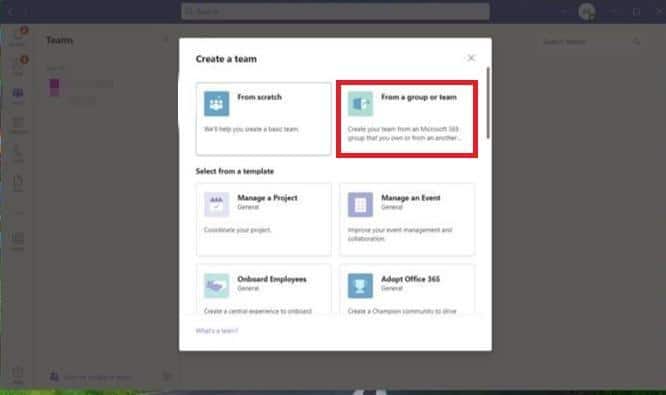 Cómo crear un grupo en Teams - Recurso Wordpress