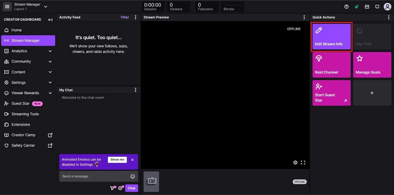Cómo cambiar el título de la transmisión en Twitch - Recurso Wordpress