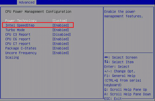 Cómo deshabilitar SpeedStep en Windows 10 - Recurso Wordpress