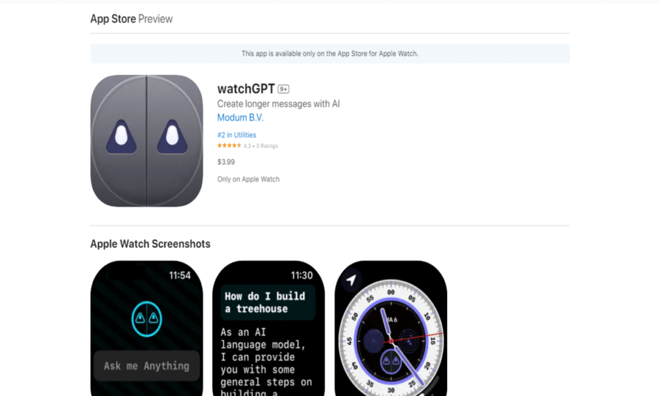 Apple Watch obtiene ChatGPT AI Chatbot con la aplicación watchGPT - Recurso Wordpress
