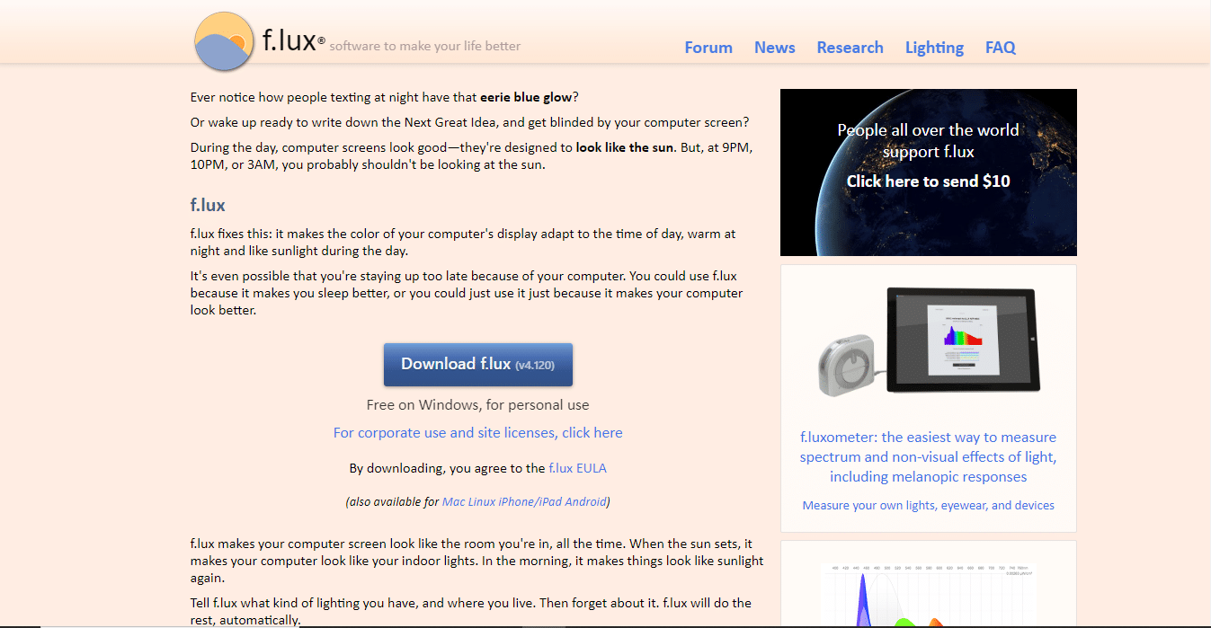 Las 10 mejores aplicaciones de filtro de luz azul para PC - Recurso Wordpress