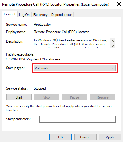 Reparar el servidor RPC no está disponible en Windows 10 - Recurso ...