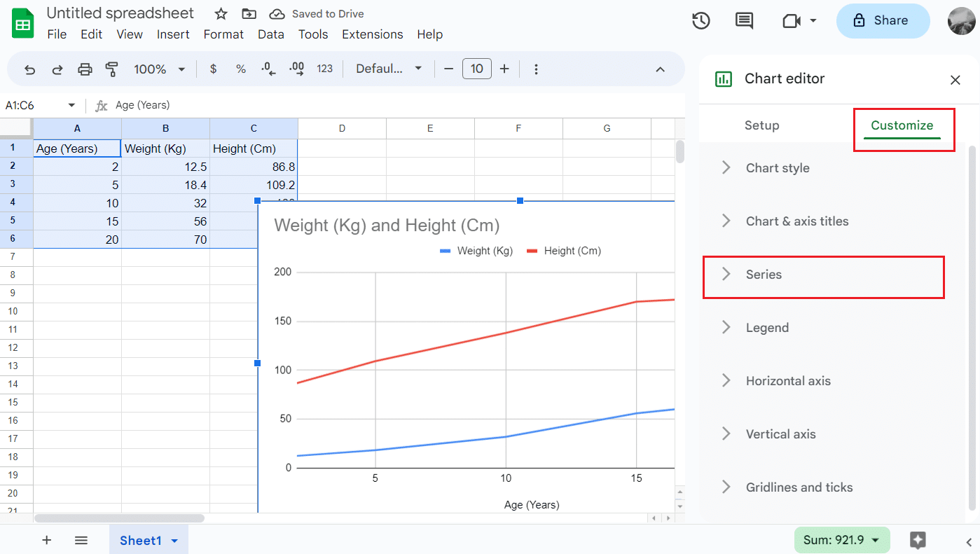 Cómo crear un gráfico en Google Sheets - Recurso Wordpress