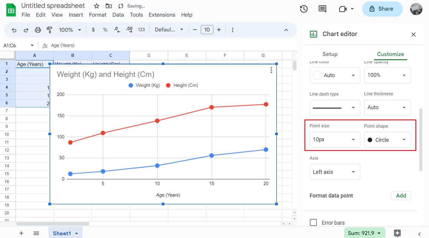 Cómo crear un gráfico en Google Sheets - Recurso Wordpress