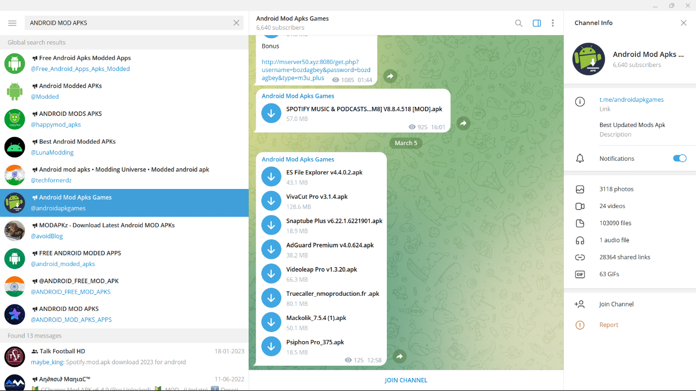 11 mejores canales de Telegram para Mod APK - Recurso Wordpress