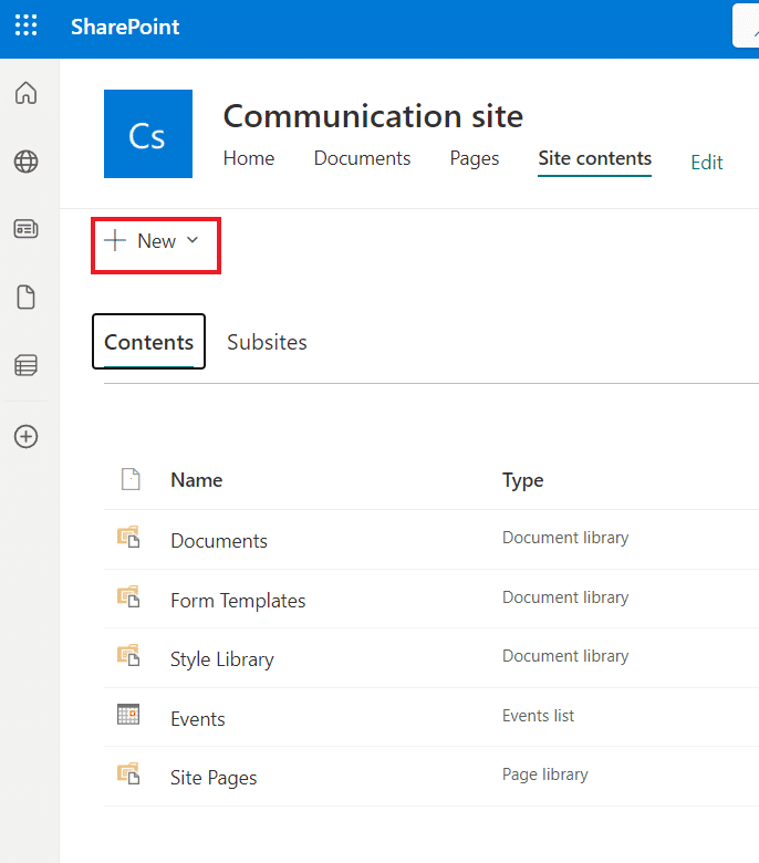 Cómo crear una lista de SharePoint - Recurso Wordpress