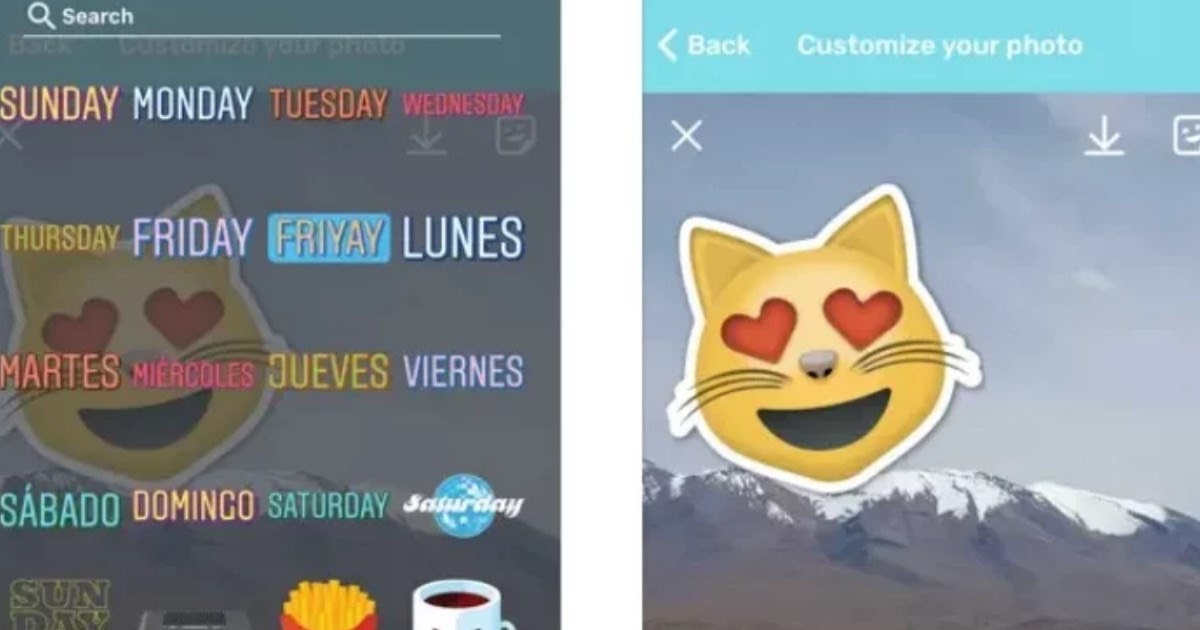 App para añadir stickers a las fotos en Android y iPhone - Recurso ...