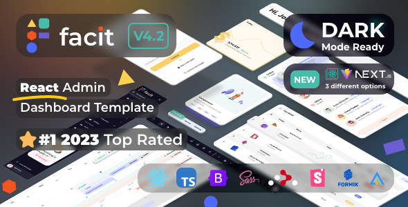 Descargar: facto | Plantilla de panel de administración de React (Crear ...