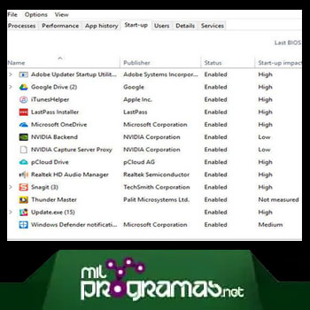 Cómo quitar programas del inicio de Windows 10 - Recurso Wordpress