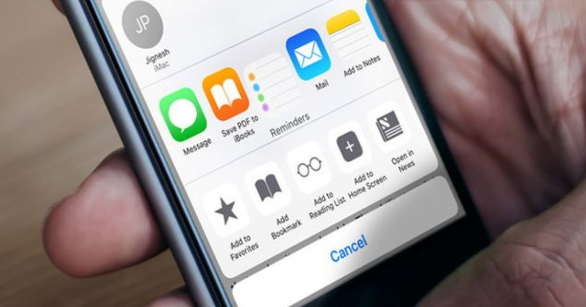 Modifique el menú Compartir en iPhone y agregue funciones - Recurso ...